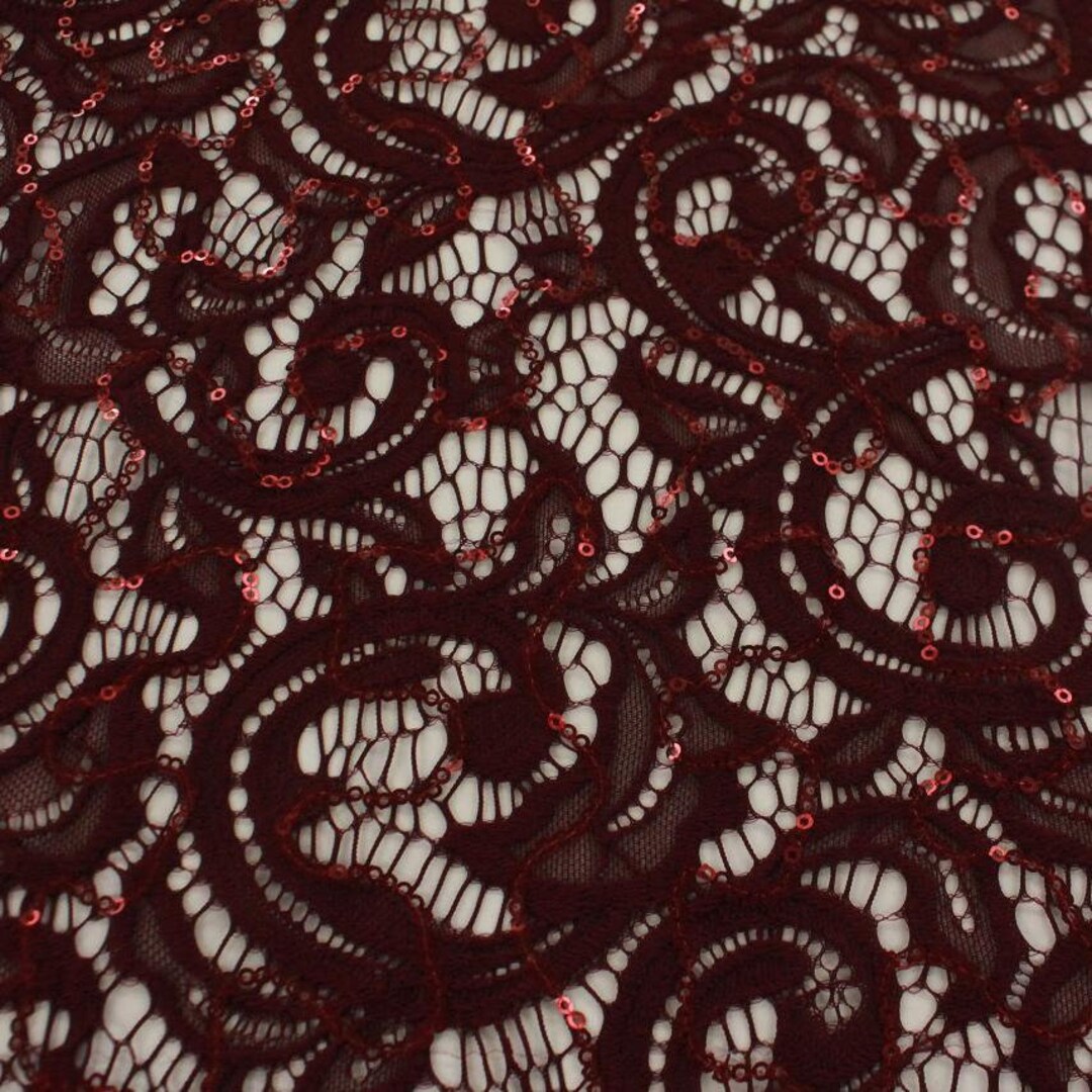 Ashley Stretch Lace Sequin | Blue Moon Fabrics - Etsy