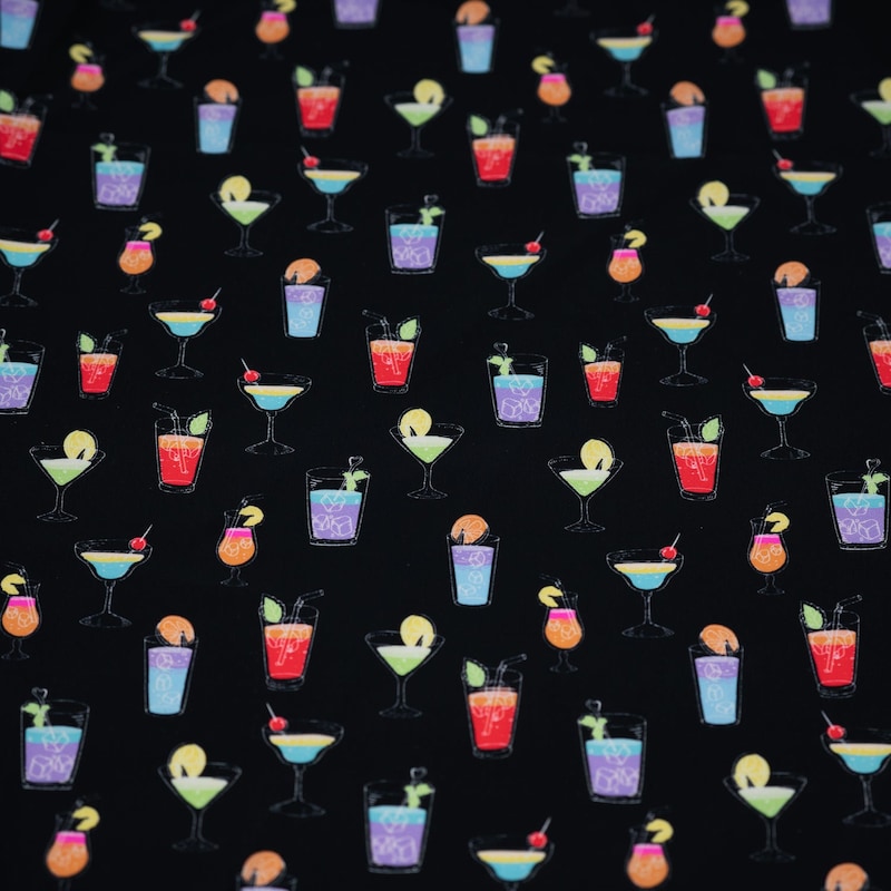 Cocktail Fabric - Etsy