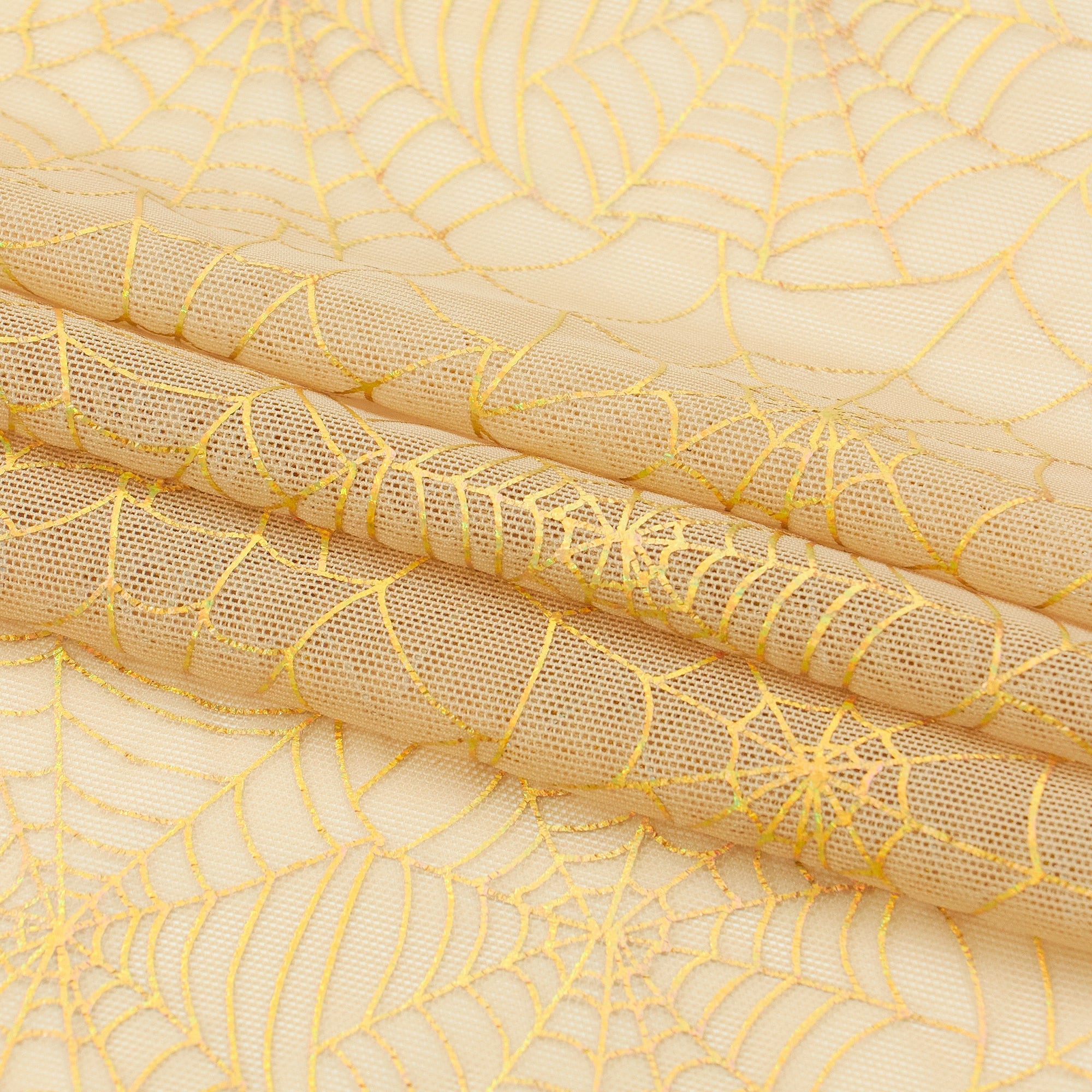 Spiderweb Foiled Mesh Spandex Fabric | Blue Moon Fabrics - Etsy