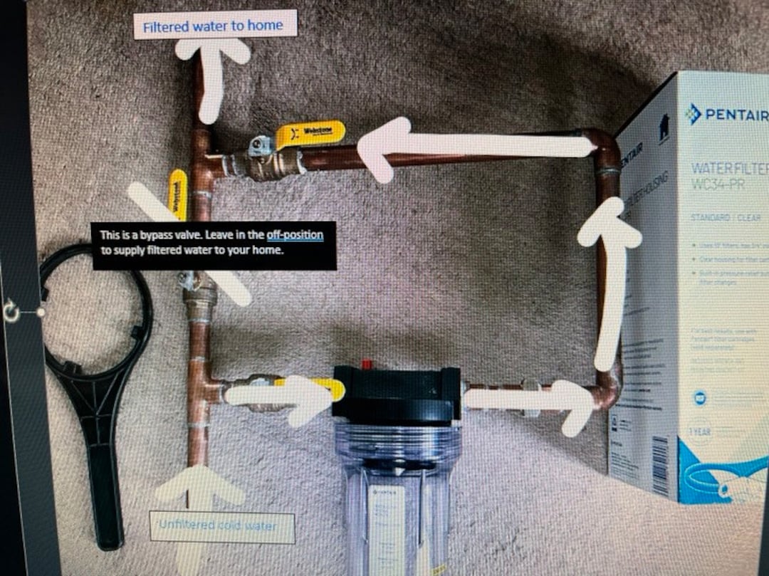 Whole House Sediment Water Filter, With All Copper Three Valve Bypass ...