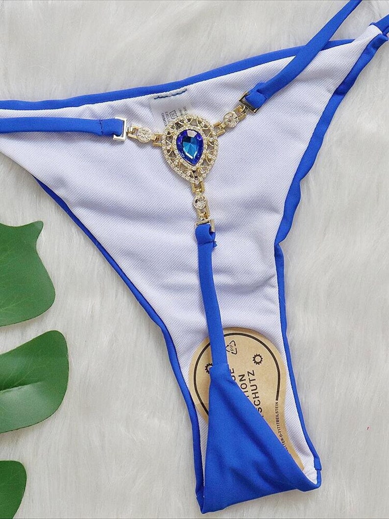 Halter Extreme Mini Micro String Diamond Bikini Femmes Thong - Etsy France