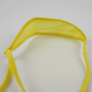 Women Sexy Teardrop Thongs G Strings Cotton Mesh Transparent Mini Micro ...