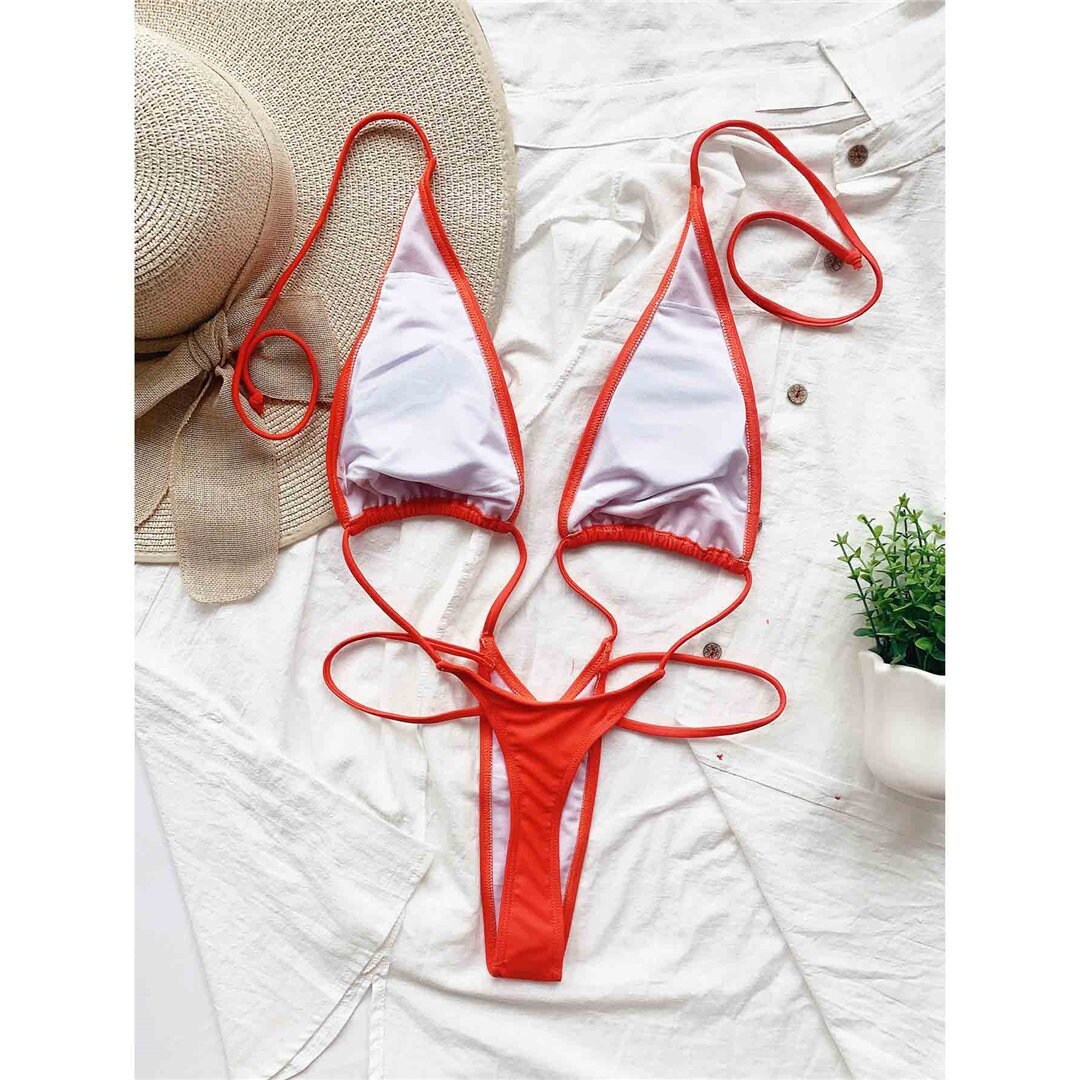 Sexy Extreme String Mini Micro Thong One Piece Swimsuit Women - Etsy Canada