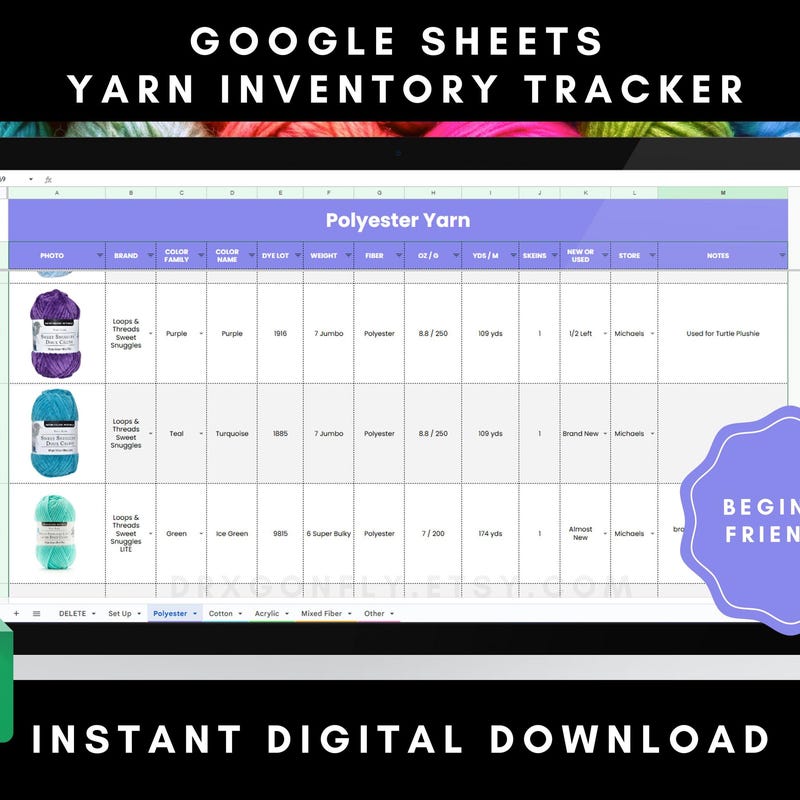 Yarn Stash - Etsy