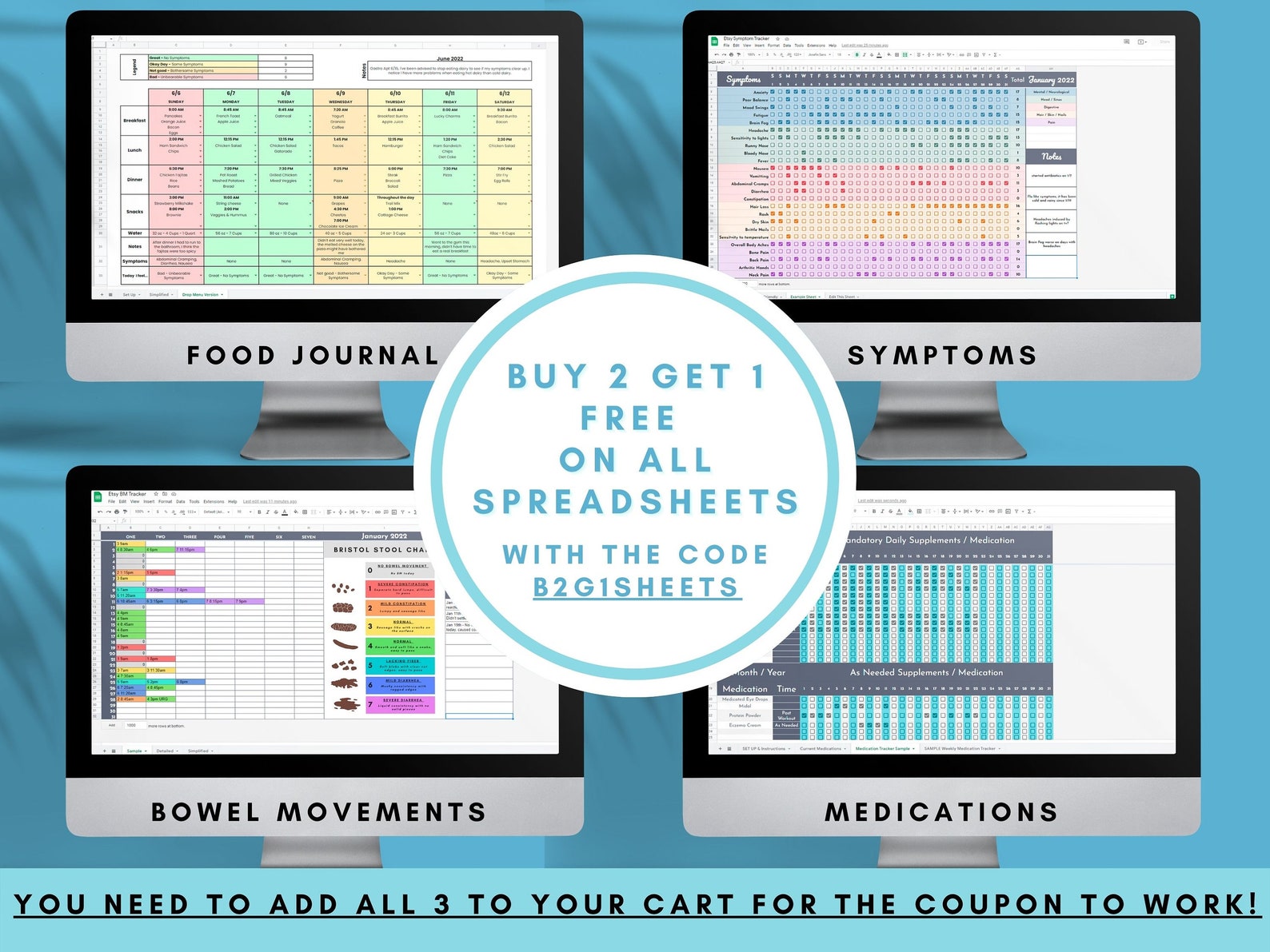 Monthly Blood Pressure Tracker AM PM Google Sheets | Hypertension ...