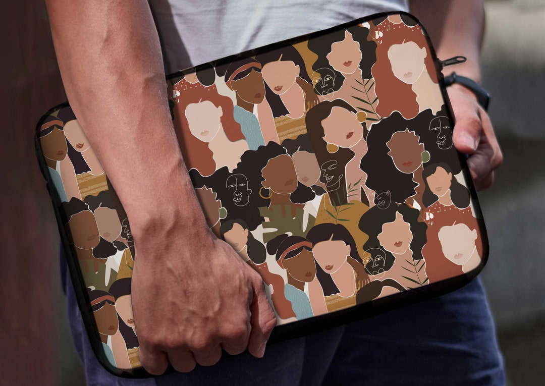 Black Woman Laptop Sleeve Laptop Bag Girls Art Laptop Sleeve 12 Inch ...