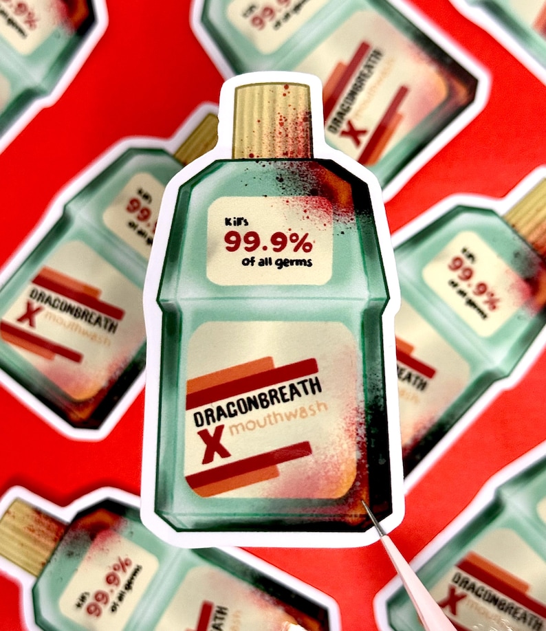 Mouthwashing Dragonbreath Mouthwash Sticker - Etsy
