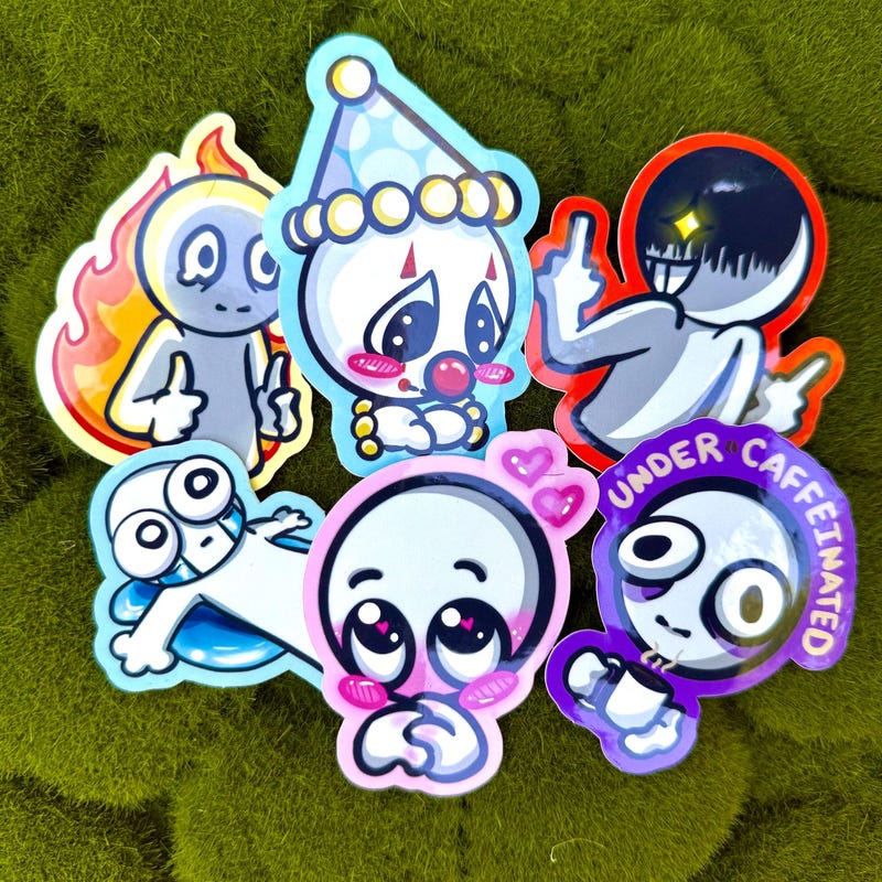 Reaction Stickers - Etsy