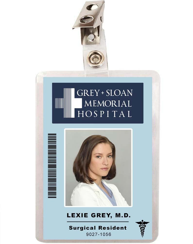 Grey's Anatomy Lexie Grey Sloan Memorial Hospital ID Badge | Etsy Grey's Anatomy Lexie Grey Sloan Memorial Hospital ID Badge | Etsy