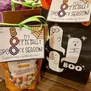 Spooky Season, Boo Basket Halloween October GIFT TAG for Teachers ...