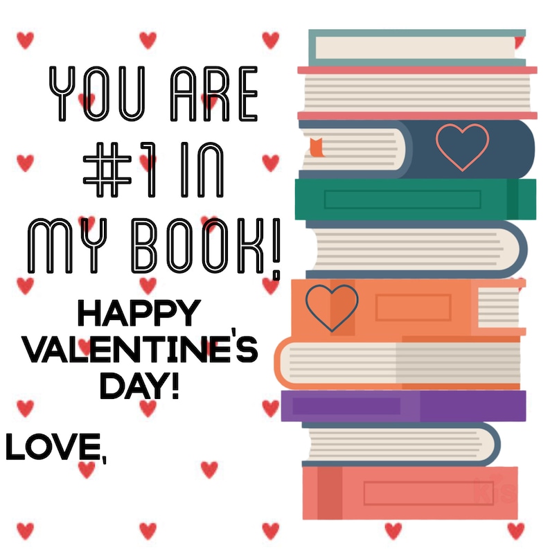 Book Valentines: Teacher or Book Lover Gift - Etsy