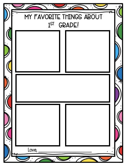 Favorite Things About My Grade: Student Fill In! End of Year/ Teacher ...