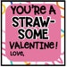 Straw-some Valentine's Cards for Crazy, Twisty Straws - Etsy
