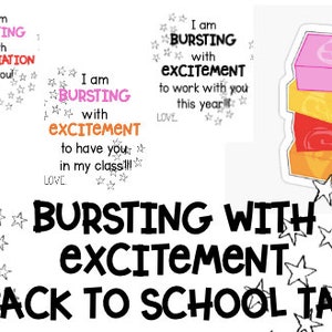 Bursting With Excitement to Have You in My Class, to Work With You ...