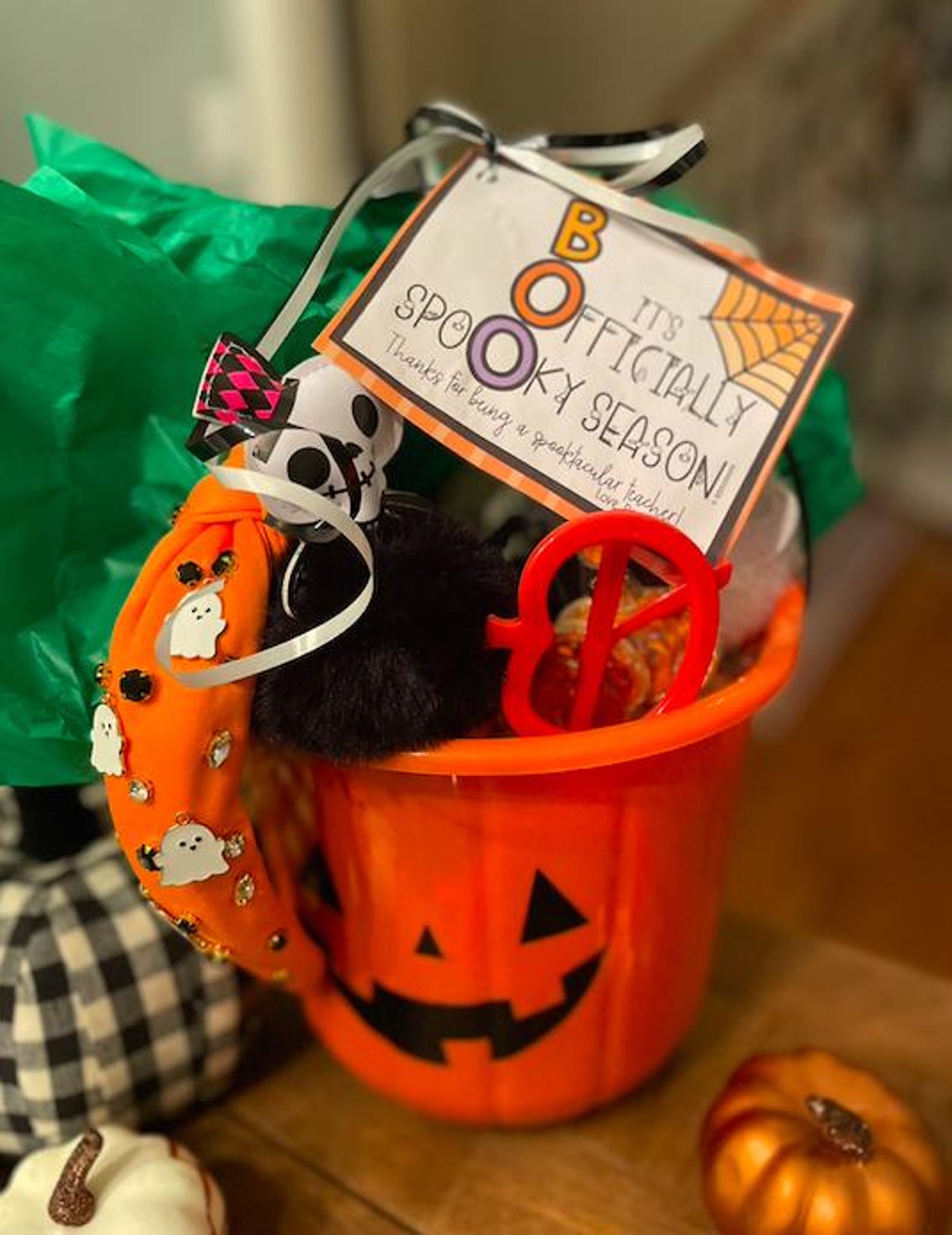 Spooky Season, Boo Basket Halloween October GIFT TAG for Friends ...