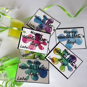 Slime Valentines / Valenslimes Day / Printable Valentine / Instant ...