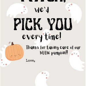 Pumpkin Patch Teacher Halloween, Fall, October Gift Tag- Gift Card ...