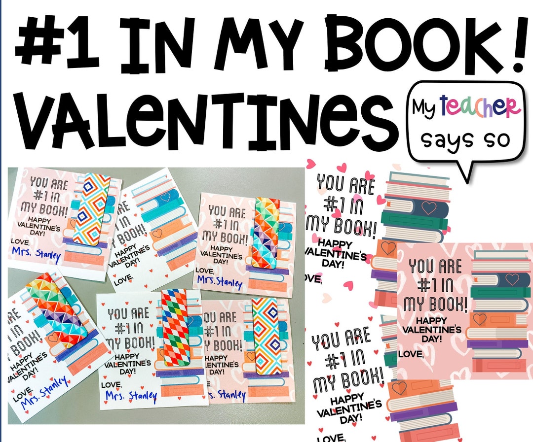 Book Valentines: Teacher or Book Lover Gift - Etsy