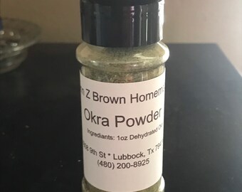 Organic Dried Okra Powder abelmoschus Esculentus - Etsy