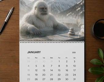 Cryptid Wall Calendar 2026 - Etsy