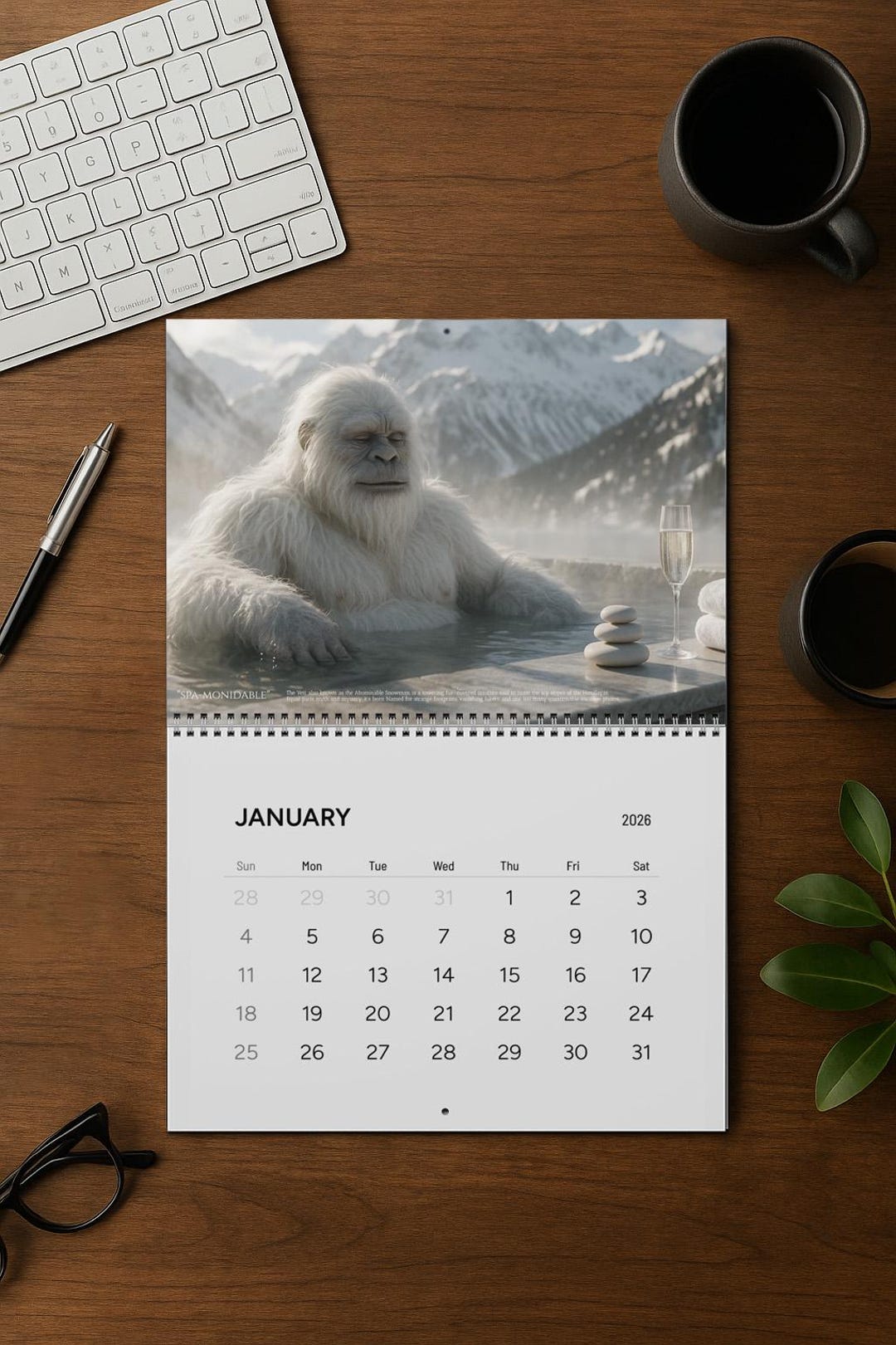 Twelve Months of Legendary Nonsense - Cryptid Creatures Wall Calendar ...