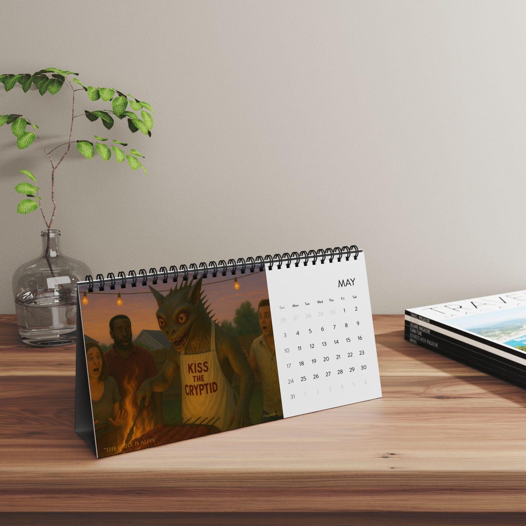 Twelve Months of Legendary Nonsense - Cryptid Creatures Desk Calendar ...