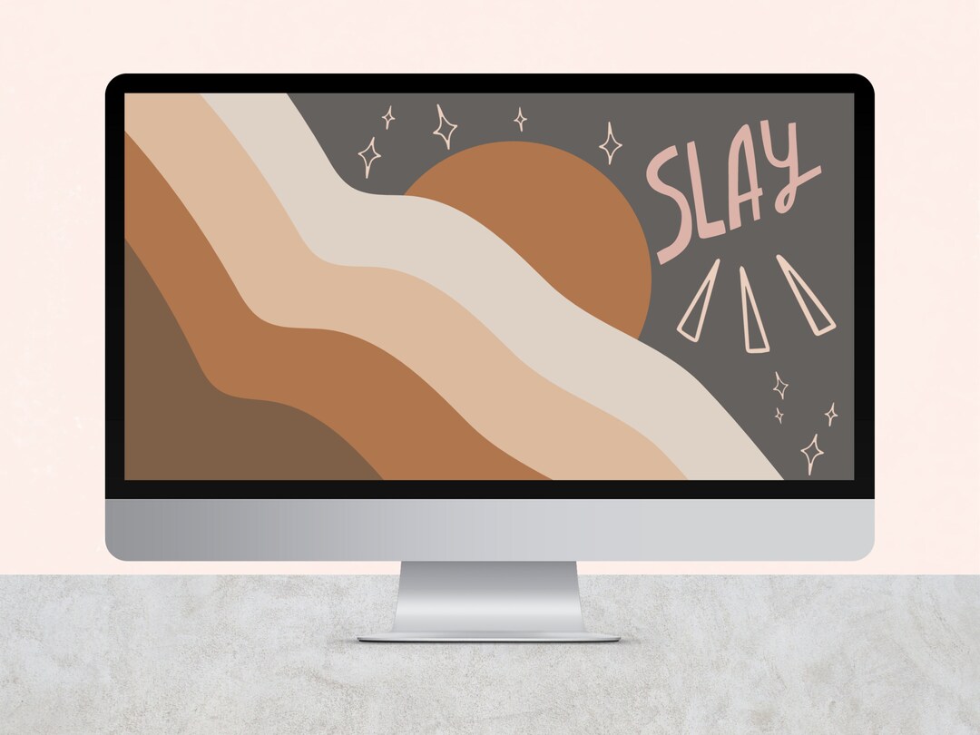 Boho Abstract slay Desktop Laptop Wallpaper Background Screensaver ...