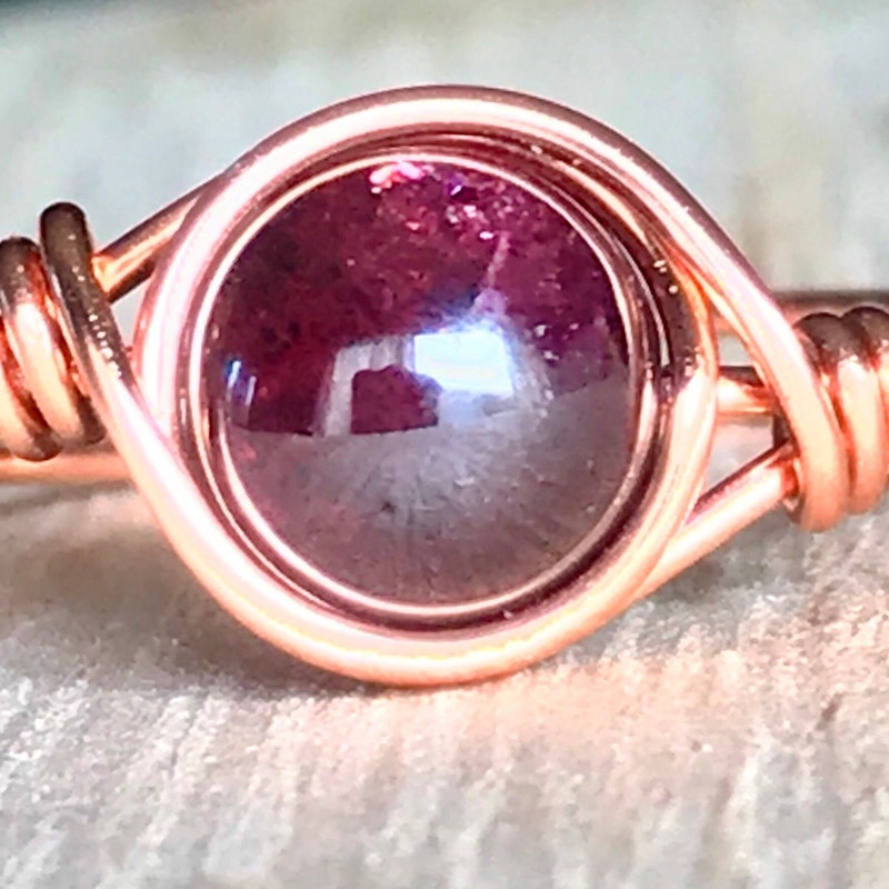 Garnet Ring Size 8 - Etsy