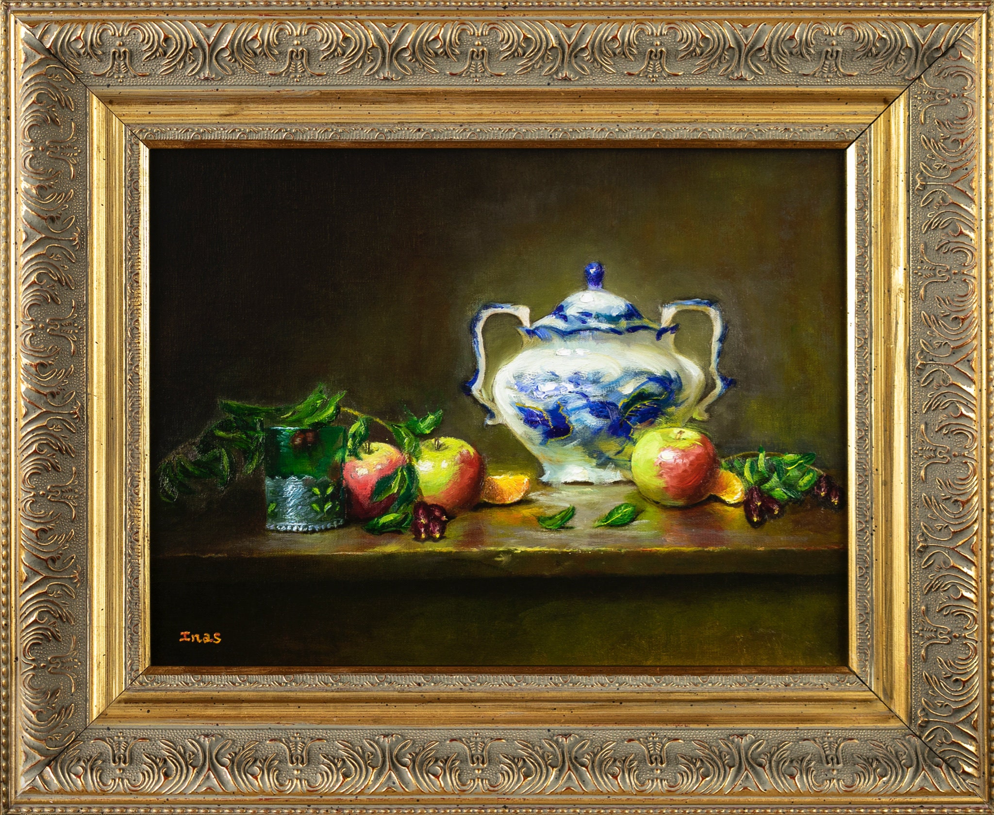 Still Life With Blue Jar - Etsy