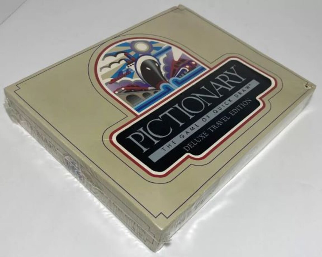 Vintage 1989 Pictionary: the Game of Quick Draw Deluxe Travel Edition ...
