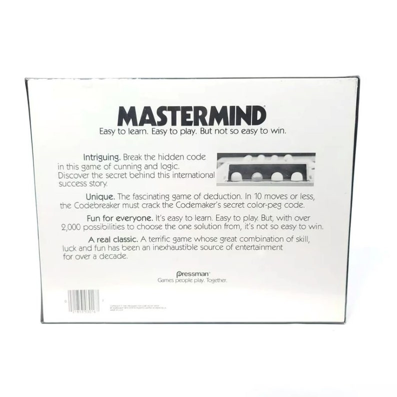 Vintage 1981 Mastermind Board Game by Pressman - Etsy Vintage 1981 Mastermind Board Game by Pressman - Etsy