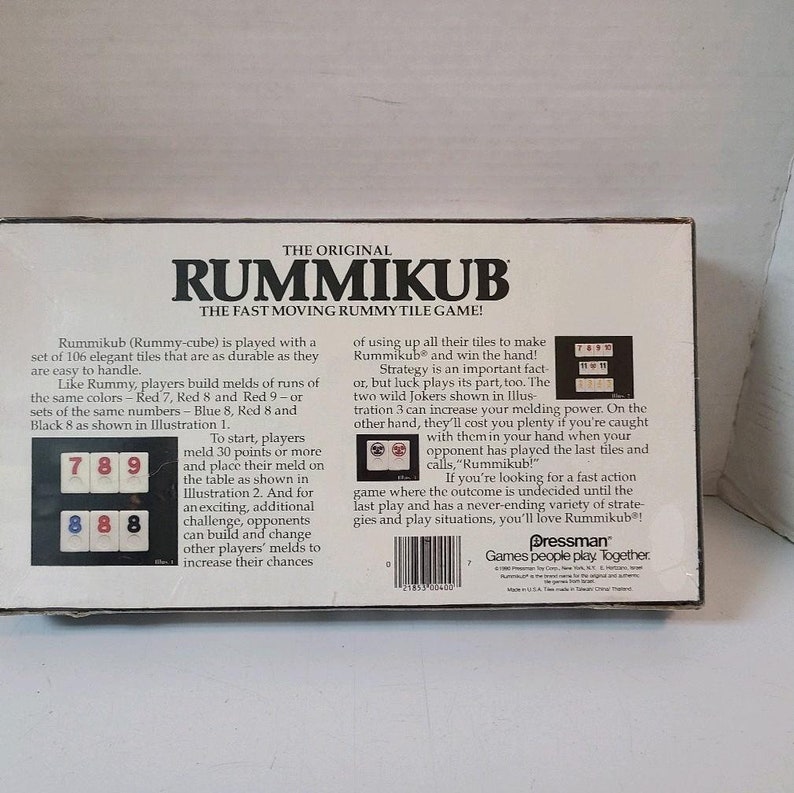 The Original Rummikub Pressman 1990 Game - Etsy