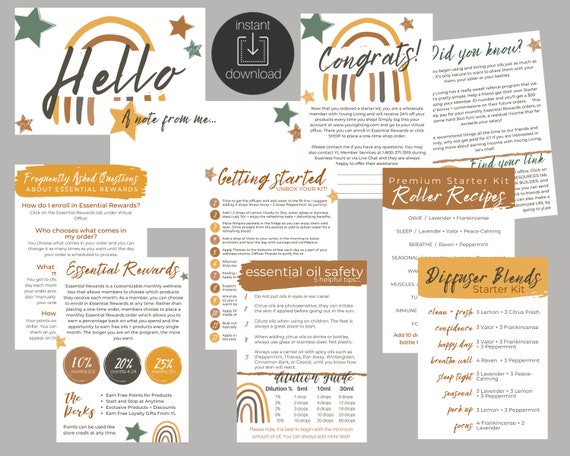 New Member Kit Young Living PSK Essential Oil Welcome | Etsy