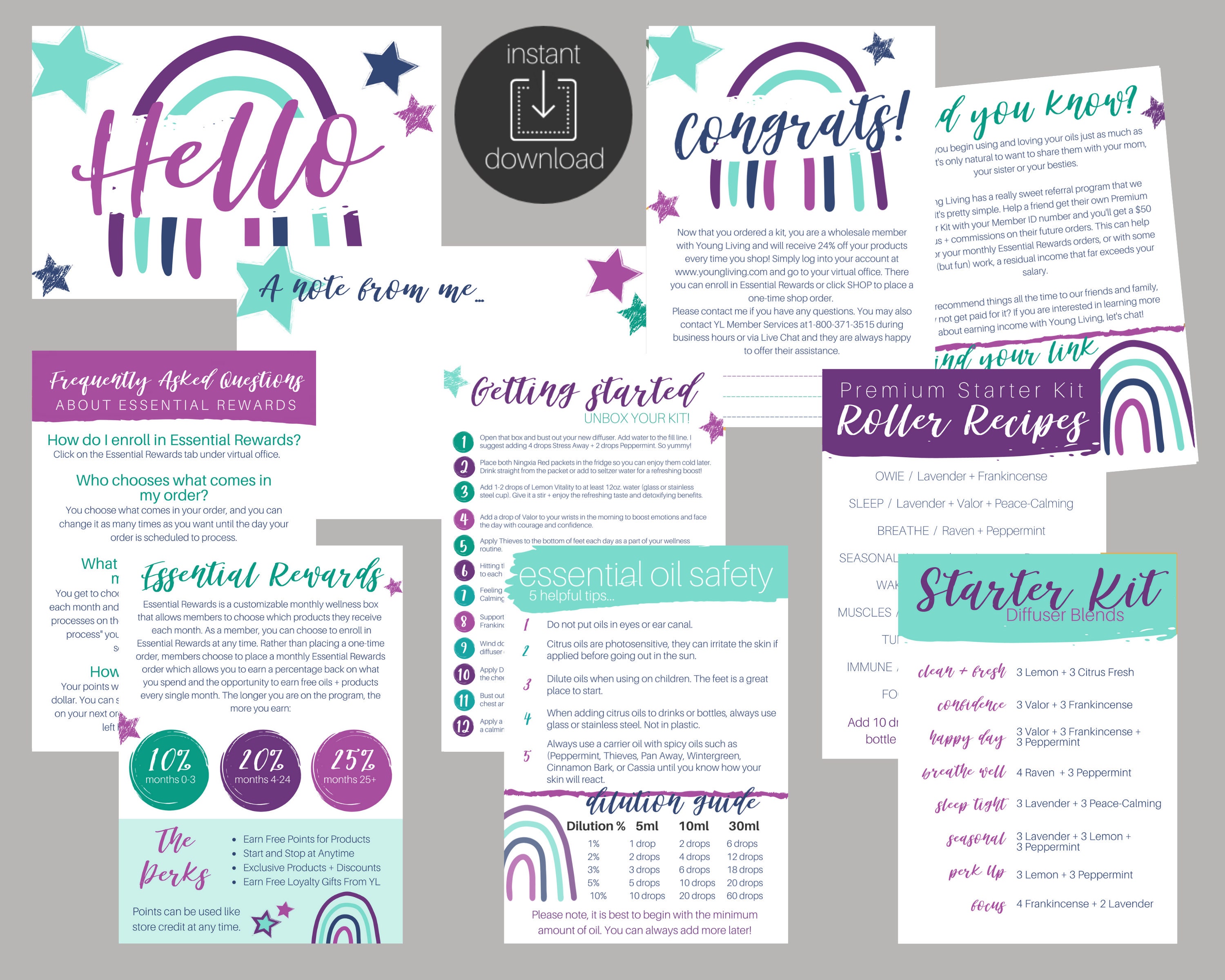 Welcome Kit | New Member Welcome Package | Welcome Cards | YL Essential ...