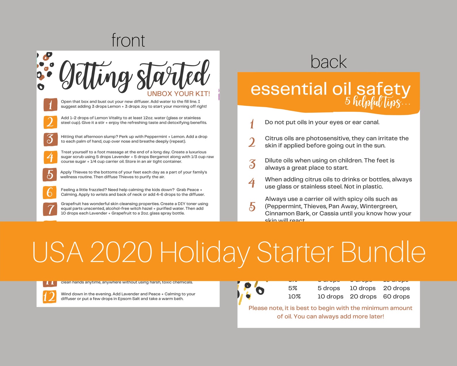 Holiday Starter Bundle New Member Kit Young Living | Etsy