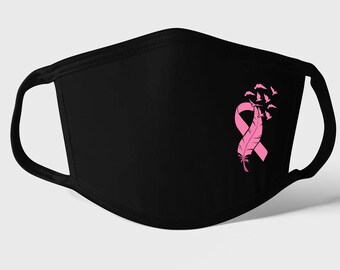 Pink Ribbon Mask | Etsy