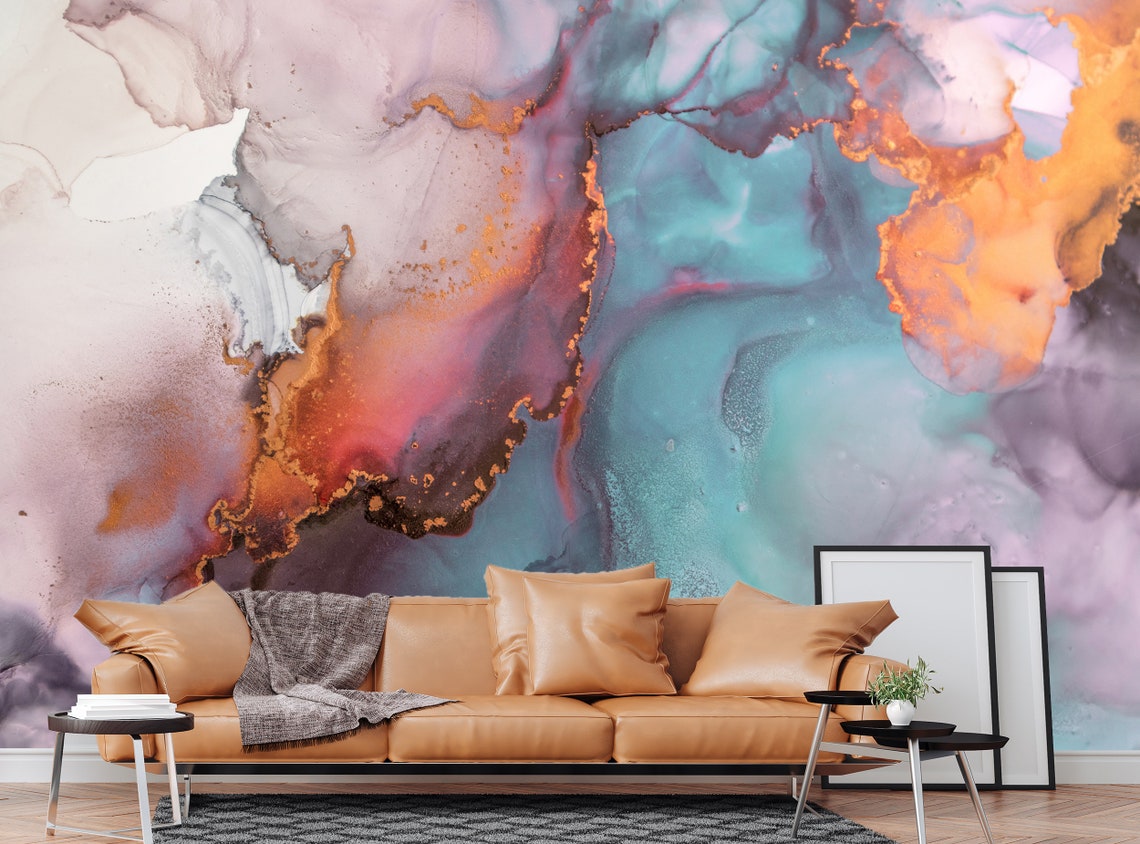 Marble Wallpaper Marble Wall Mural Marble Texture Photo | Etsy