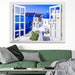 Santorini Greece Wall Decal Greek Wall Sticker 3D Window - Etsy