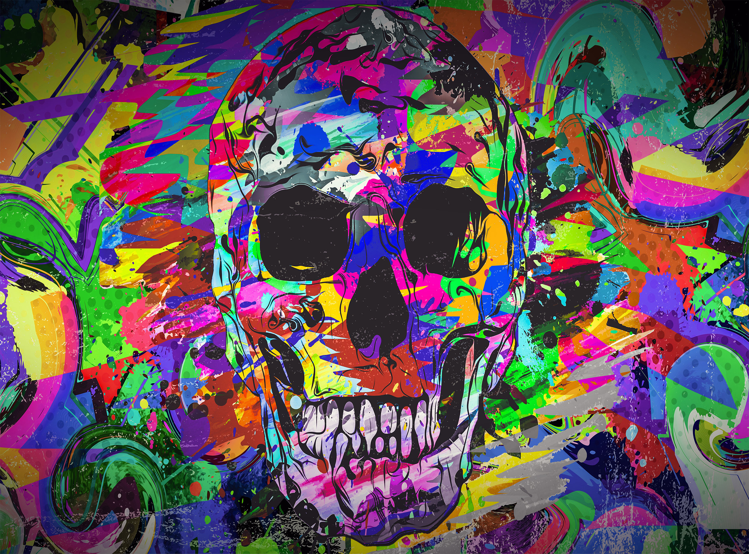Cool Skull Graffiti Wallpapers