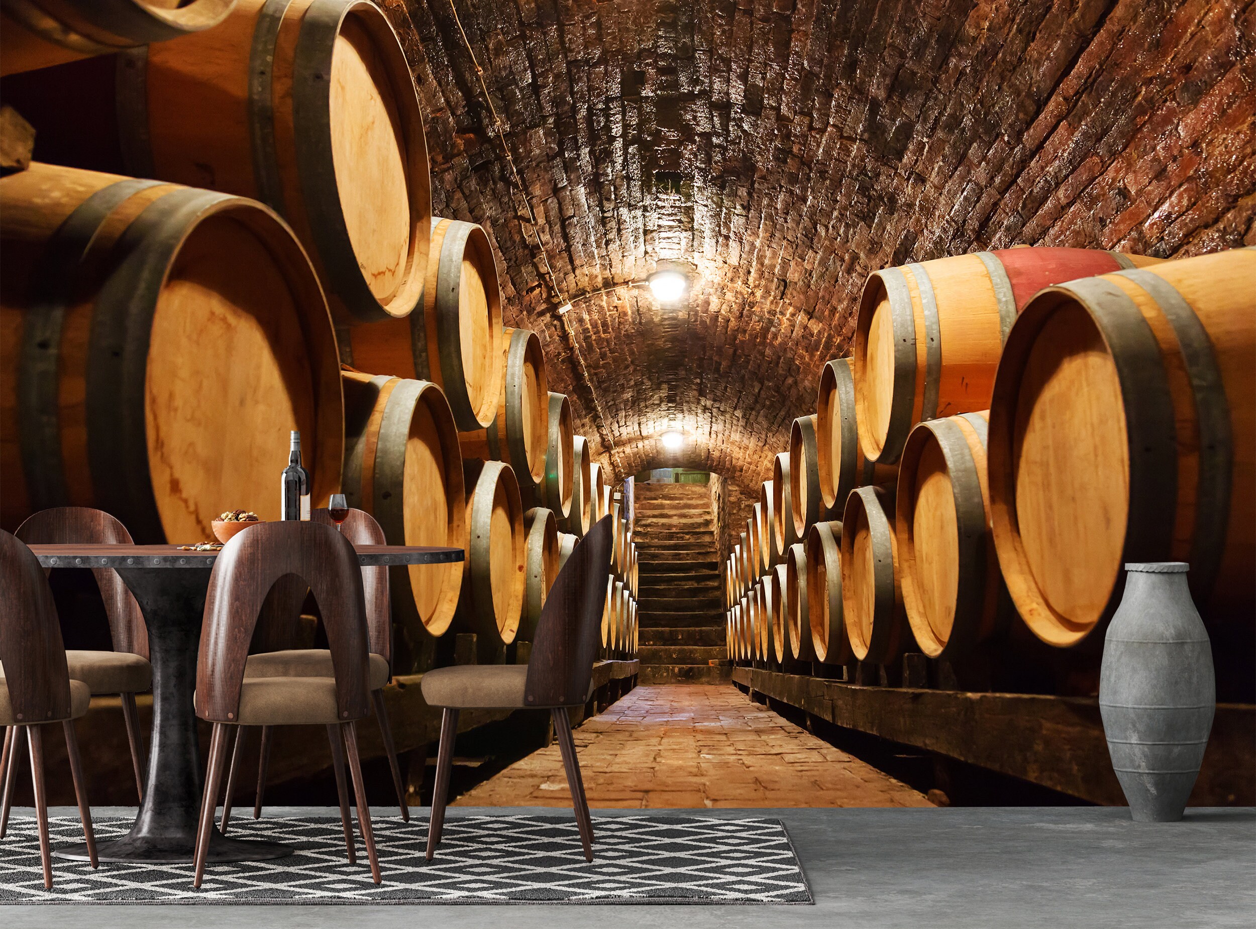 Peel and Stick Self Adhesive Wine Cell Mural Cellar Wallpaper - Etsy UK