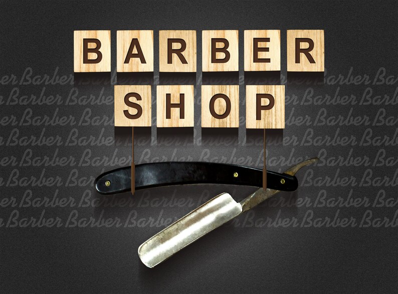 Barber Wallpaper Barber Shop Wall Mural Peel and Stick - Etsy