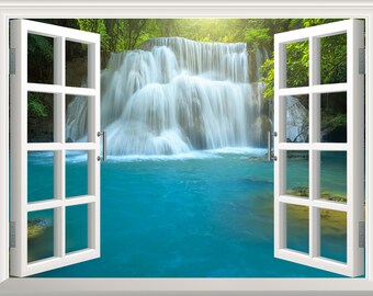 Waterfall Wall Decal | Etsy