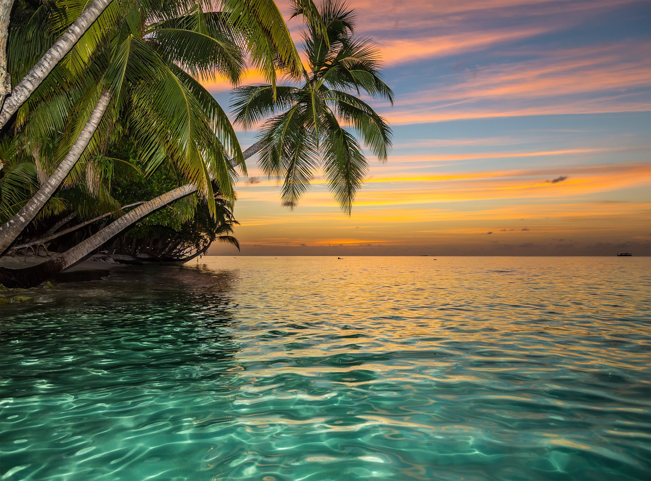 Island Sunset Backgrounds