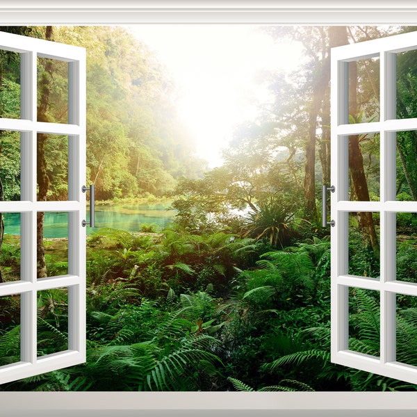 Fake Window 3d Mural - Etsy