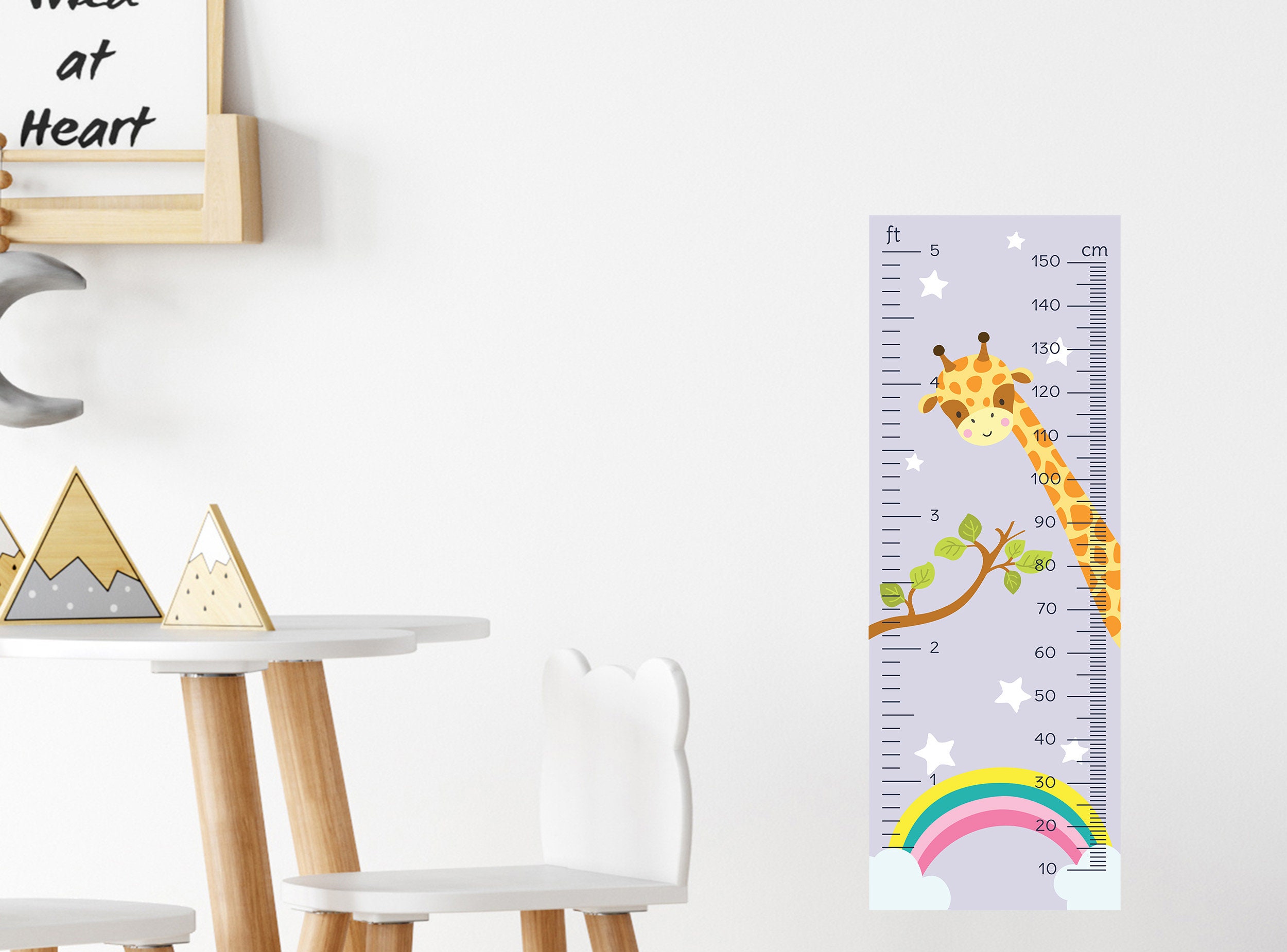 Tabla de altura para niños Regla de medición de altura - Etsy México