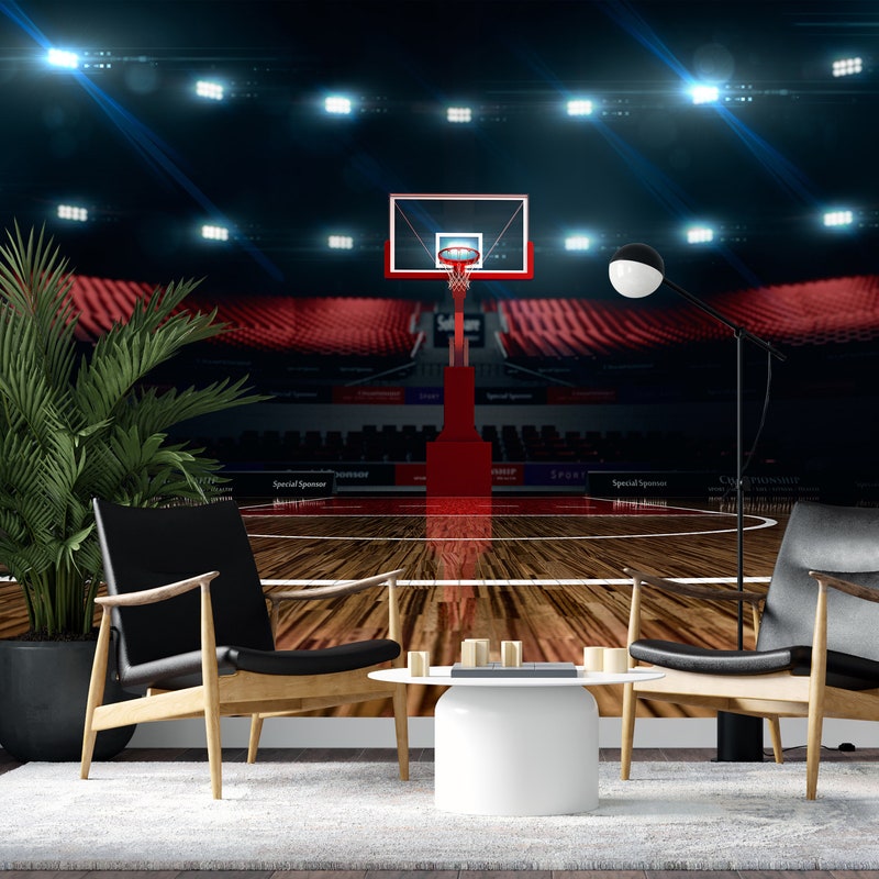 Basketball Wall Paper - Etsy