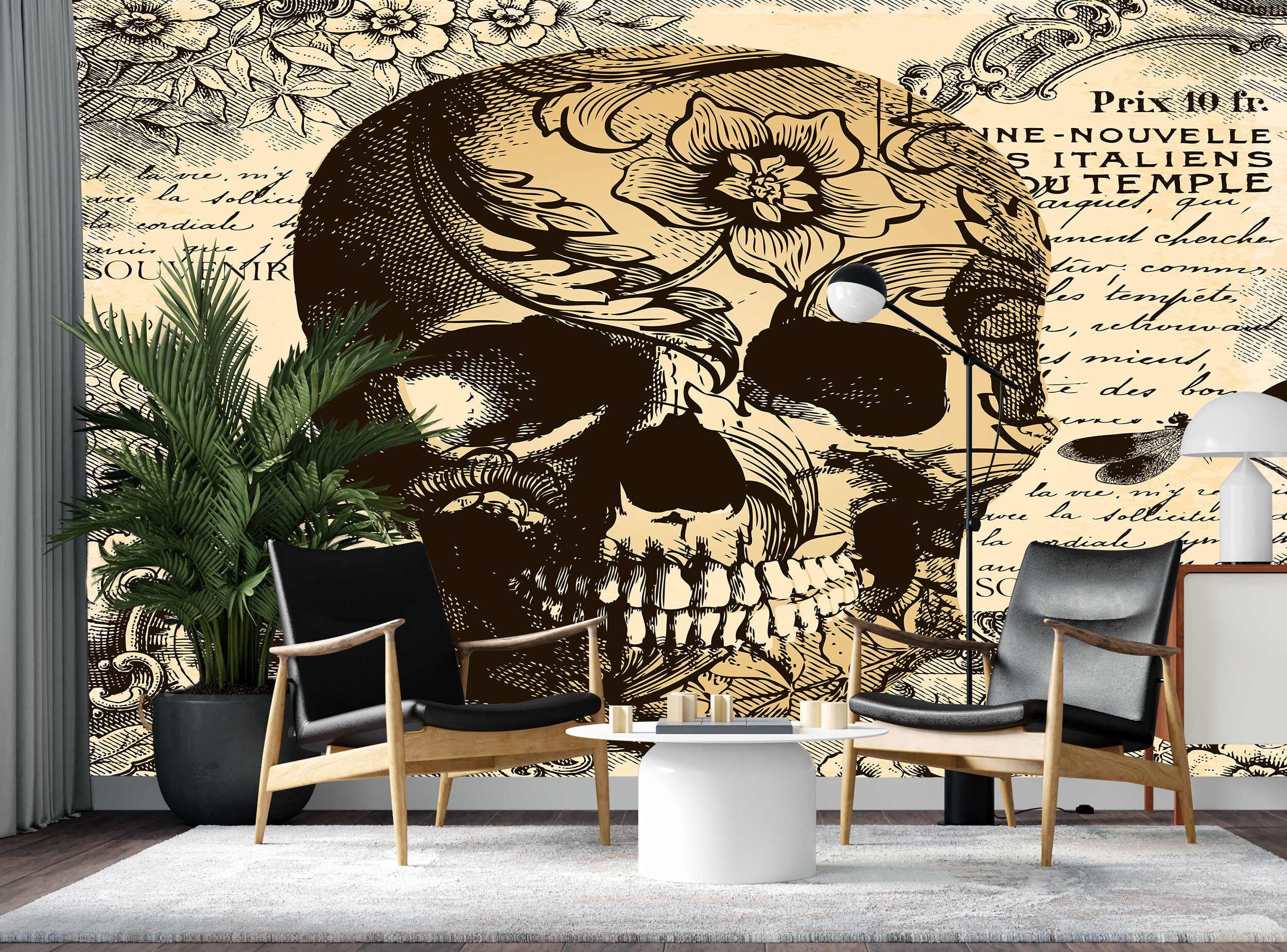 Retro Skull Wallpaper