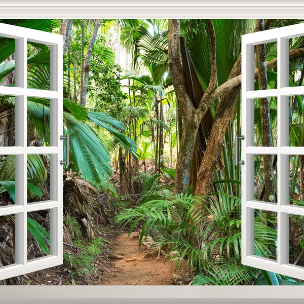 Fake Window 3d Mural - Etsy