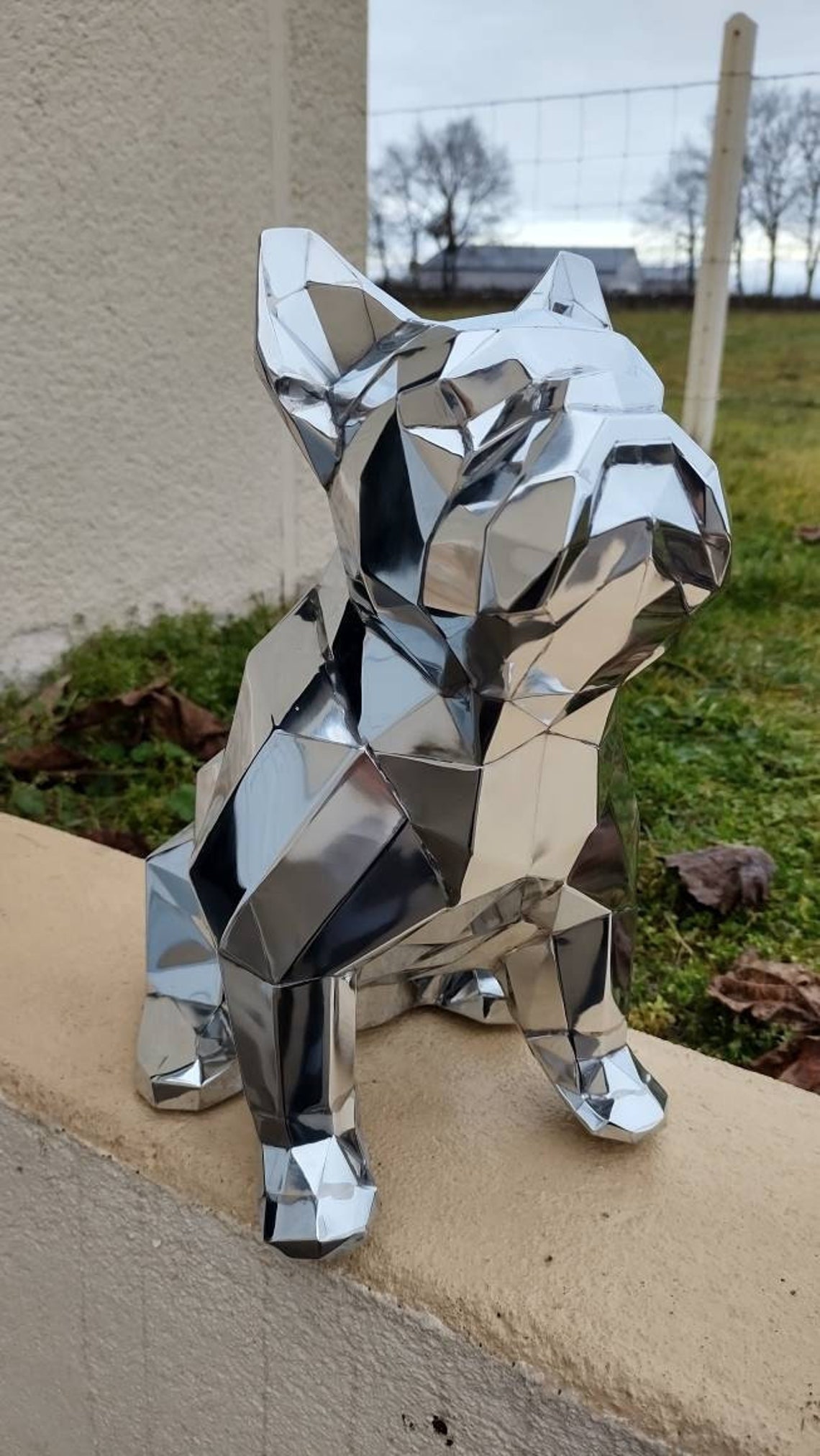 FRENCH BULLDOG Papercraft 3D SCULPTURE Pepakura Pdf Template - Etsy