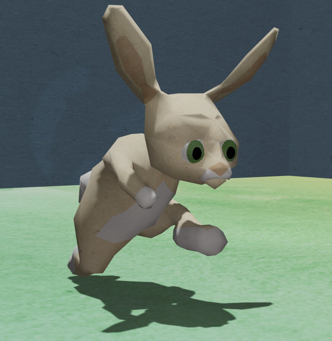 RUSH RABBIT PAPERCRAFT 3D Sculpture Pepakura Pdf Template - Etsy